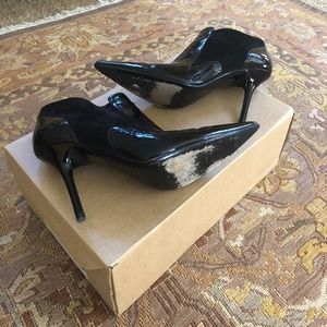 Valentino | Shoes | Valentino Garavani Black Patent Leather Booties ...